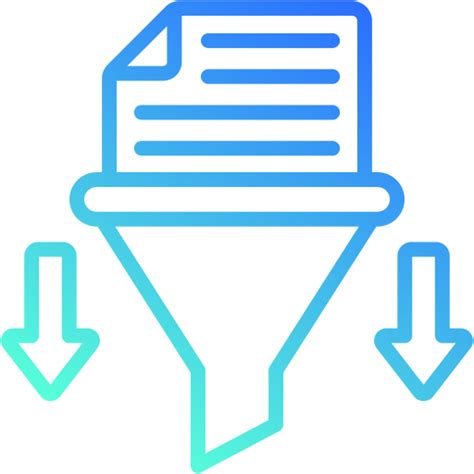 Data Filtering Generic Gradient Outline Icon