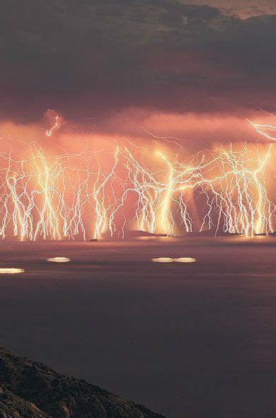 Catatumbo Lightning At The Point Where The Catatumbo River Meets Lake