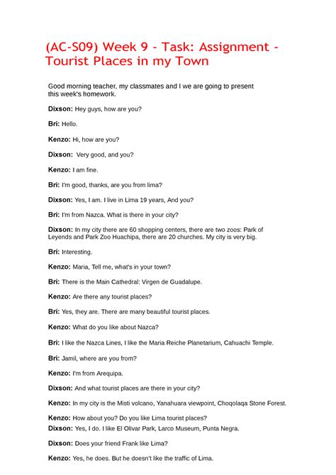 Week 9 Ac S09 Week 9 Task Assignment Tourist Places In My Town1 Ac