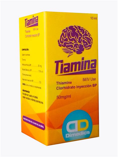 Droguería Dimedics Productos Tiamina