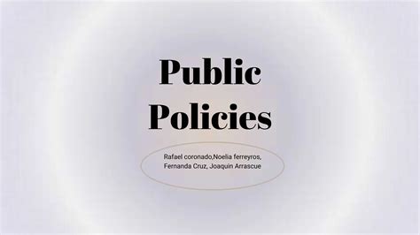 Public Policies In Project Citizen Ppt
