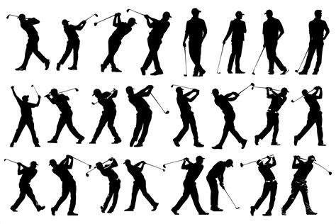 Golfer Player Silhouette Vector Graphic By Md Abdul Momin · Creative