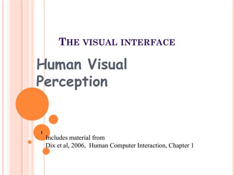 Visual Perception