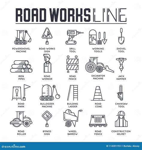 Robots Assembly Line Composition Cartoon Vector