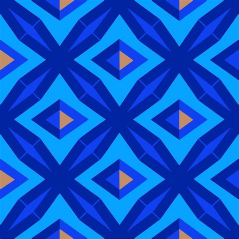 Premium Vector Blue Background Geometric Texture Seamless Patter Vector Art And Illustration