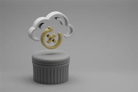 Premium Photo Beautiful Abstract Illustrations Cloud Server Uptime Symbol Icons On A Column