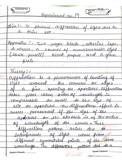 Class 12 Physics Experiment No 14 Pdf