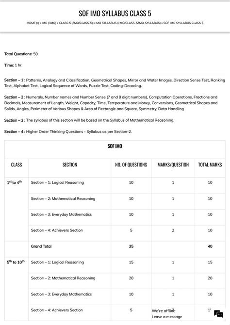 Class 5 Papers At Willard Corey Blog
