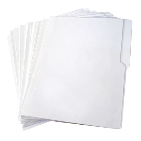 Suki White Folder 14pts With Plastic Folder Jacket Short And Long White Folder With Plastic