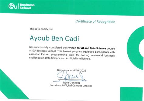 Python Ai Datascience Machinelearning Eubusinessschool