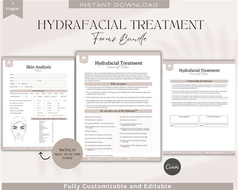 Editable Hydrafacial Consent Formprintable Hydradermabrasion