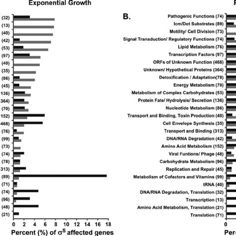 S Affects The Expression Of Genes In Diverse Functional Categories