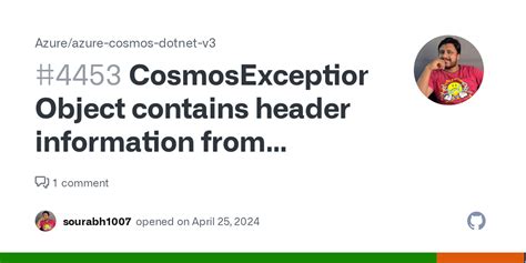 Cosmosexception Object Contains Header Information From Request And Response · Issue 4453