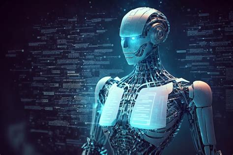 Premium Photo Smart Ai Robot Analyzing Texts And Paragraphs Chatgpt