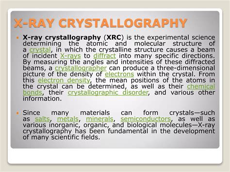 X Ray Diffraction Method Pptx