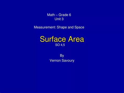 PPT Surface Area PowerPoint Presentation Free Download ID 756339