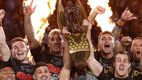 Nrl 2022 Penrith Panthers Dressing Rooms Sheds Celebrations After