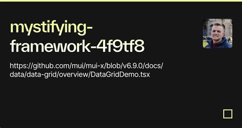 Mystifying Framework 4f9tf8 Codesandbox