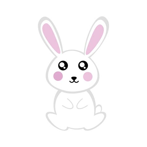 Cute Rabbit Vector Illustration 21934627 Vector Art At Vecteezy