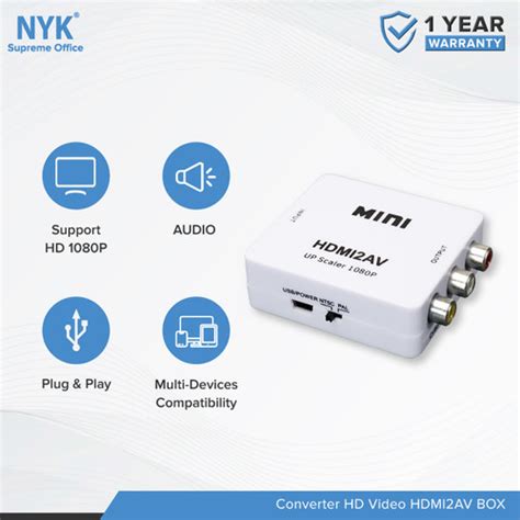 Promo Converter Hdmi Input To Av Rca Output Box P Nyk Jakarta Pusat Nyk Indonesia