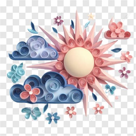 종이 구름과 3d 태양 임시 아름다움 설계 만화 태양 태양 Png 일러스트 및 이미지 에 대한 무료 다운로드 Pngtree