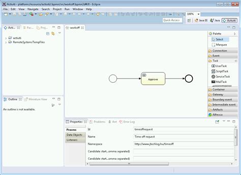 JTechLog Pehelysúlyú workflow Activitivel