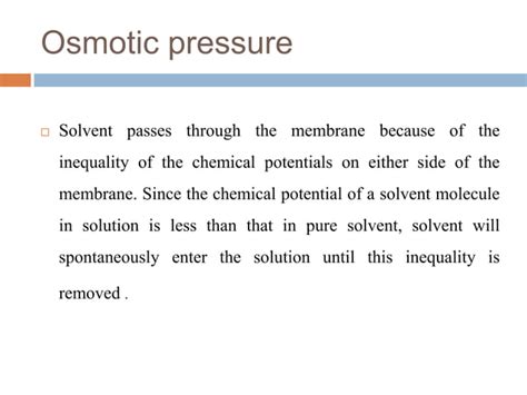 Osmolarity Pptx Chemistry Science