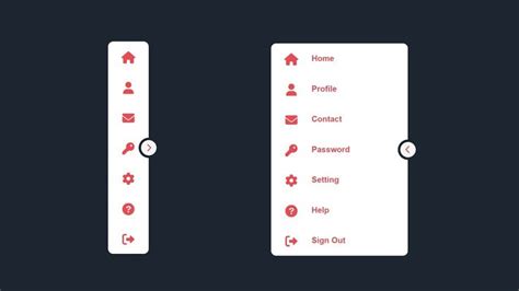 Navigation Drawer Menu Using Html Css And Javascript Web Design