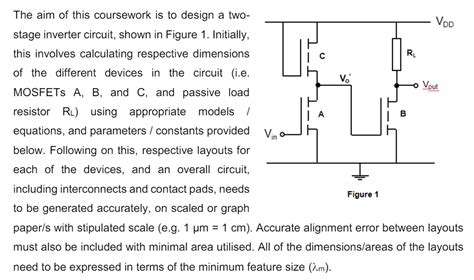 Solved The Aim Of This Coursework Is To Design A Two Stage