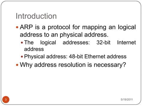 arp address resolution protocol pptx