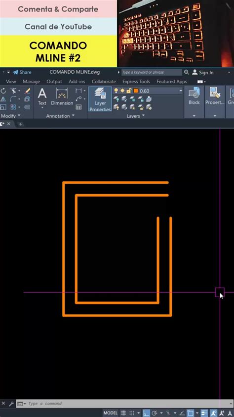 Comando Mline Parte 2 Autocad Autocad Autocad2d Autocadtutorial Autocaddesigning