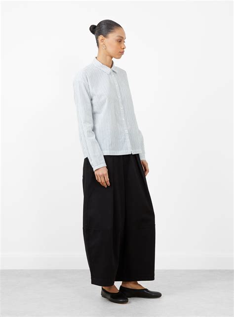Marianne Long Sleeve Shirt Natural And Navy By Ymc Couverture And The