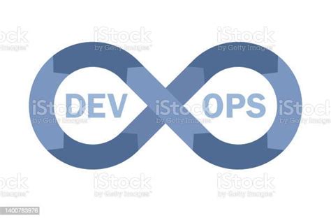 Devops 아이콘입니다 프로그래밍 및 엔지니어링 개념 소프트웨어 개발 및 정보 기술 운영 무한대 기호 벡터 플랫 일러스트 레이
