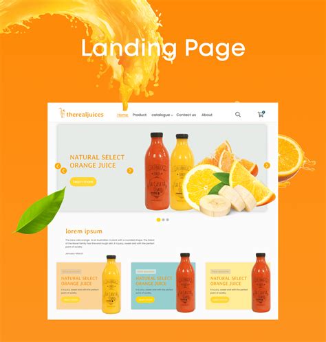 The Real Juice Ui Ux Desgin For Web An Mobile On Behance