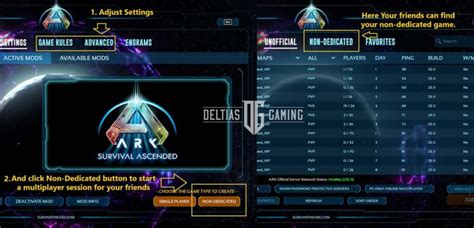 How To Start A New Game In ARK Survival Ascended Server Types Game Modes Explained Deltia S
