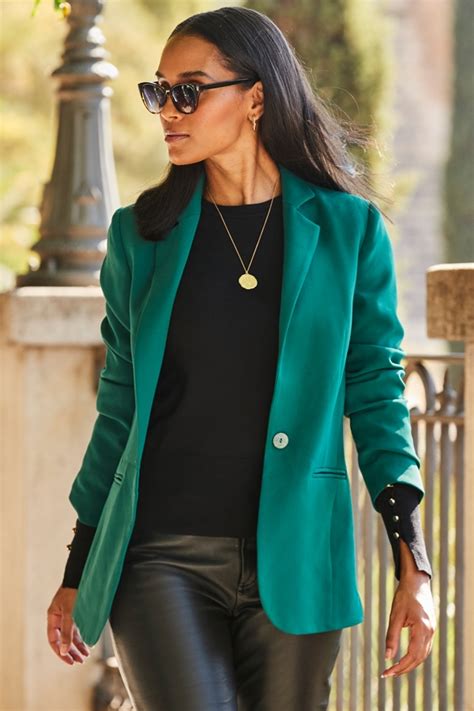 Dark Green Blazer Outfit Ideas At Patricia Henderson Blog