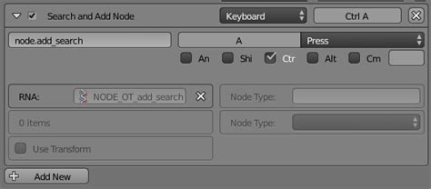 Interface How Do I Make The Spacebar Menu Display Nodes In The Node