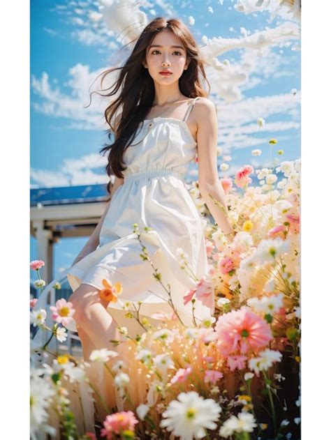 蓝天白云下的花海，开得很好看。 3 一只没有魔法。 来自小红书网页版