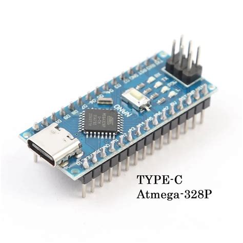 Arduino Nano Type C Atmega328p запаяна гребенка ардуино купить на Ozon по низкой цене 1752000303