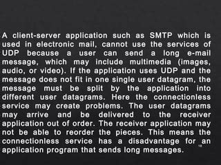 User Datagram Protocol For Msc CS PPT
