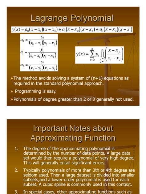 Lagrange Polynomial Y X A X X X X X X X X X X X X Pdf