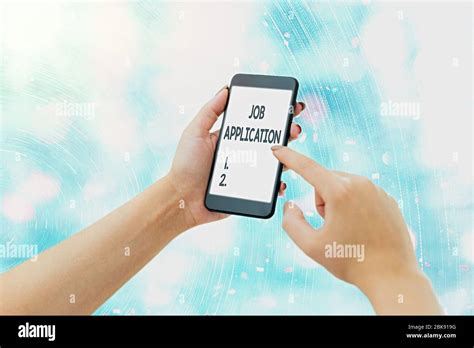 Conceptual Hand Writing Showing Job Application Concept Meaning The Standard Business Document