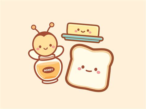 Honey Toast Honey Toast Scrapbook Inspiration Cute Kawaii Drawings