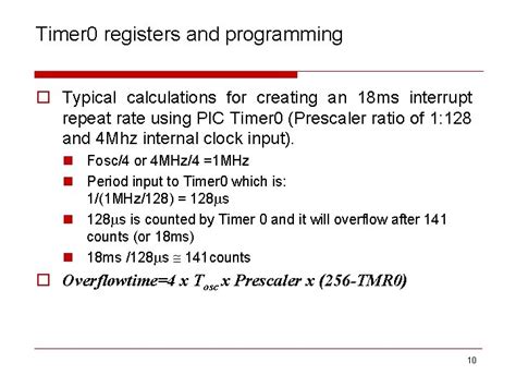 Eet 203 Microcontroller Systems Design Pic 16 Timer