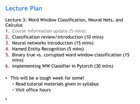Cs224n Lecture 3 Word Window Classification Neural Networks And