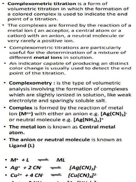 Complexometric Titration Pdf