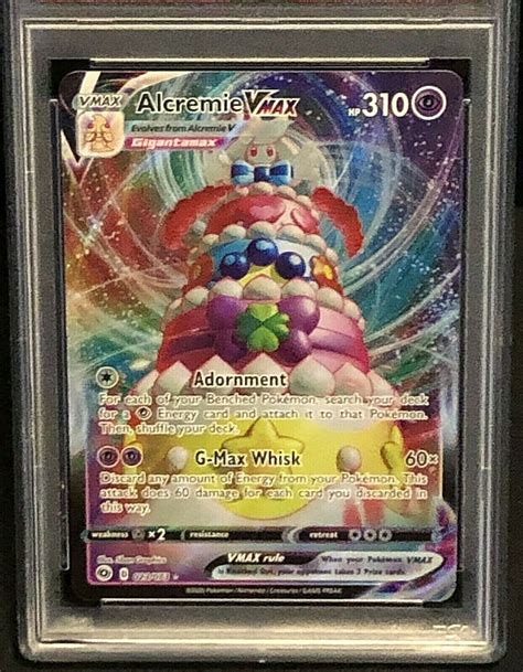 Mavin Pokemon Swsh Champions Path Alcremie Vmax Rare Full Art Psa Gem Mint