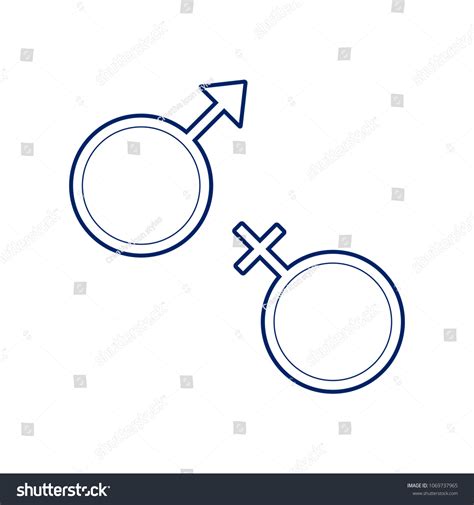 Sex Symbol Sign Vector Flat Style Stock Vector Royalty Free Shutterstock