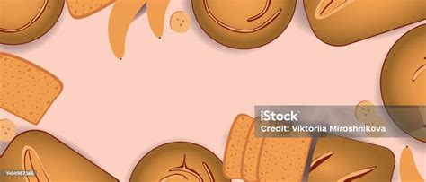 오버레이를위한 바나나 빵 글루텐이없는 채식주의 자 음식을 복사 공간 배경으로 사용한 플랫 벡터 스톡 일러스트 레이 션 건강한 식생활에 대한 스톡 벡터 아트 및 기타 이미지