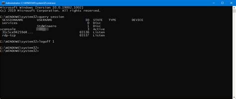 Log Off Another User In Windows 10